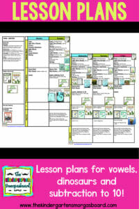 Schedulin Sunday: Dinosaurs And Subtraction – The Kindergarten Smorgasboard