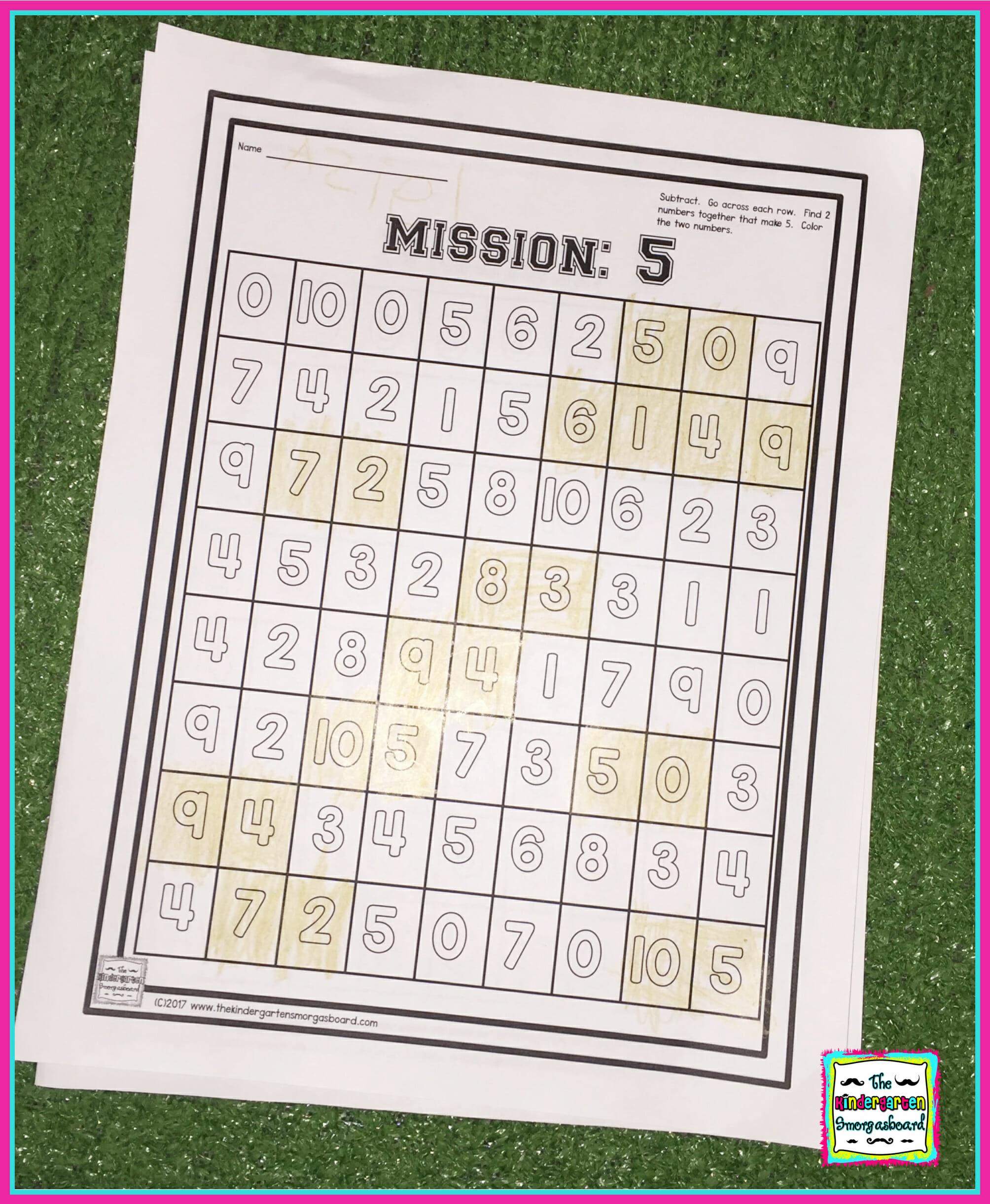 Schedulin Sunday: Camping And Subtraction Bootcamp – The Kindergarten ...