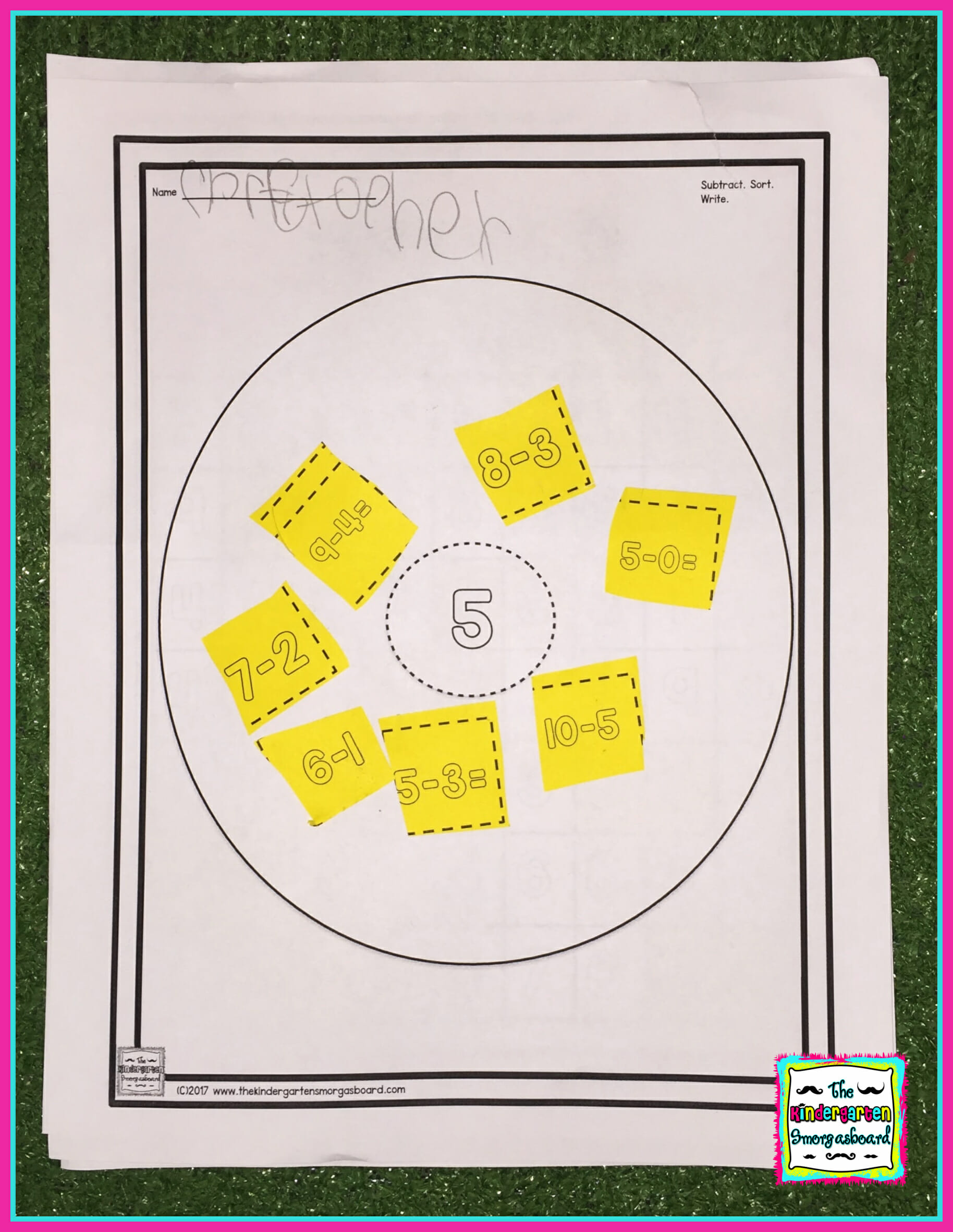 Schedulin Sunday: Camping And Subtraction Bootcamp – The Kindergarten ...