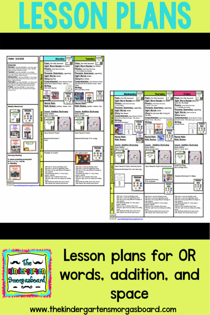 Schedulin Sunday: Space Heroes, Addition Bootcamp, And Vowel Teams ...