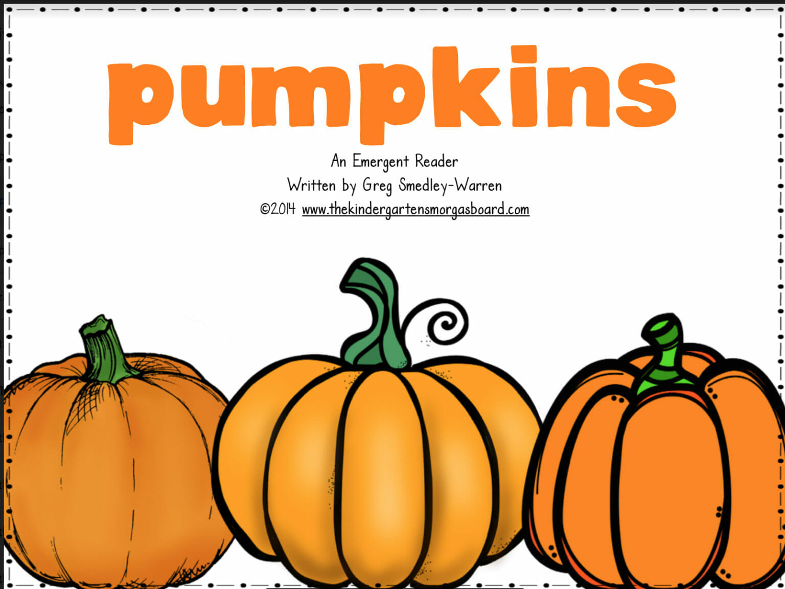 Schedulin Sunday: Pumpkins, Counting And CVC Words – The Kindergarten ...