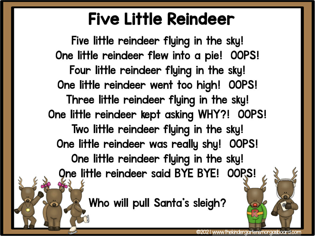 five-little-reindeer-poem.001 – The Kindergarten Smorgasboard