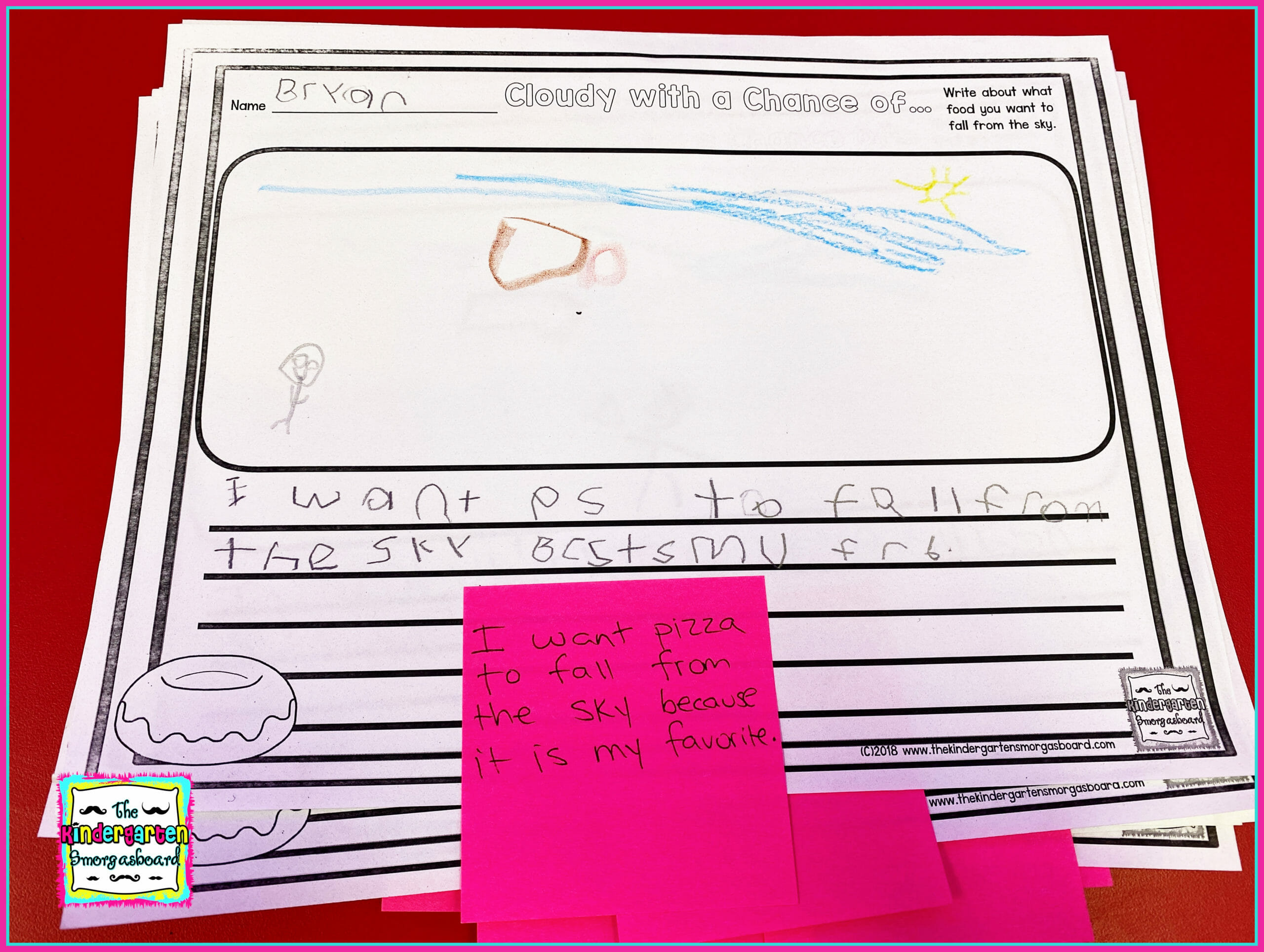 cloudy-with-a-chance-of-meatballs-writing-activities – The Kindergarten ...