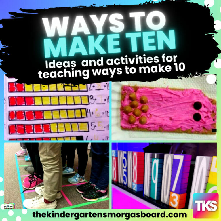 Ways To Make 10-Kindergarten Math – The Kindergarten Smorgasboard