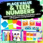 Place Value And Teen Numbers: Giant Tens And Ones – The Kindergarten ...