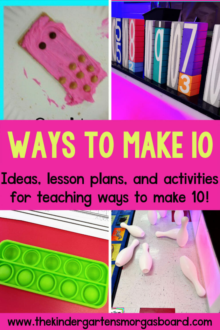 Ways To Make 10-Kindergarten Math – The Kindergarten Smorgasboard