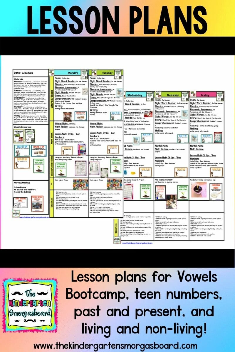 Schedulin Sunday: Teen Numbers, Vowel Bootcamp, And When I Was Young In ...