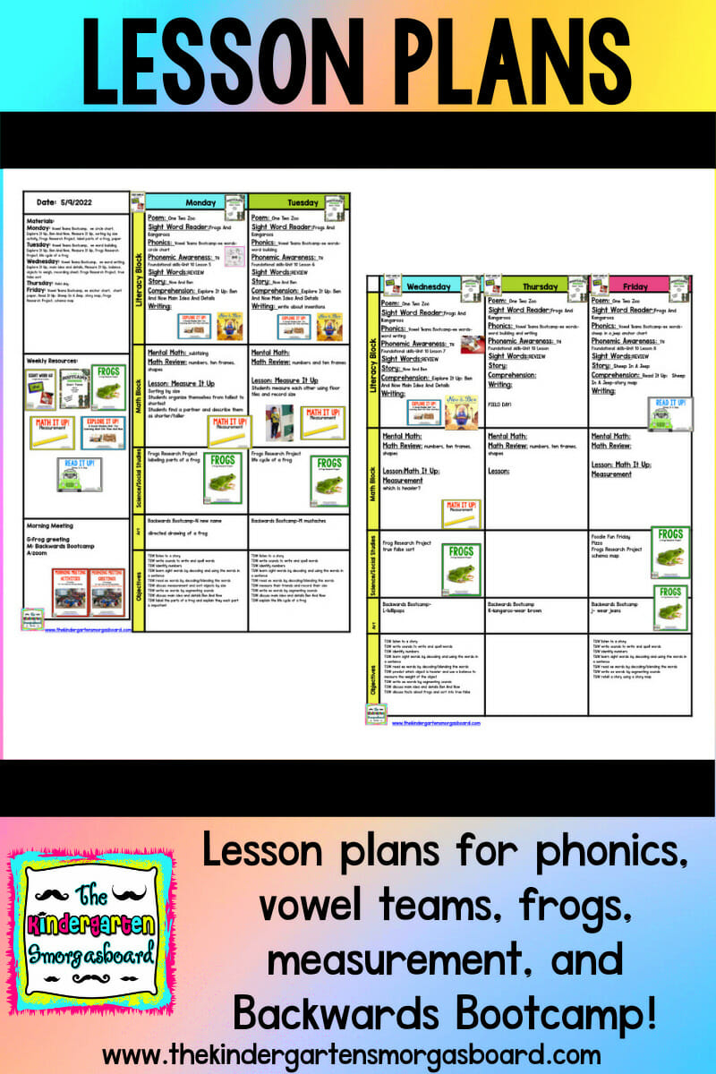 Schedulin Sunday: Sheep In A Jeep, EE Words, Frogs, And Measurement ...