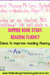 Summer Book Study: Reading Fluency – The Kindergarten Smorgasboard