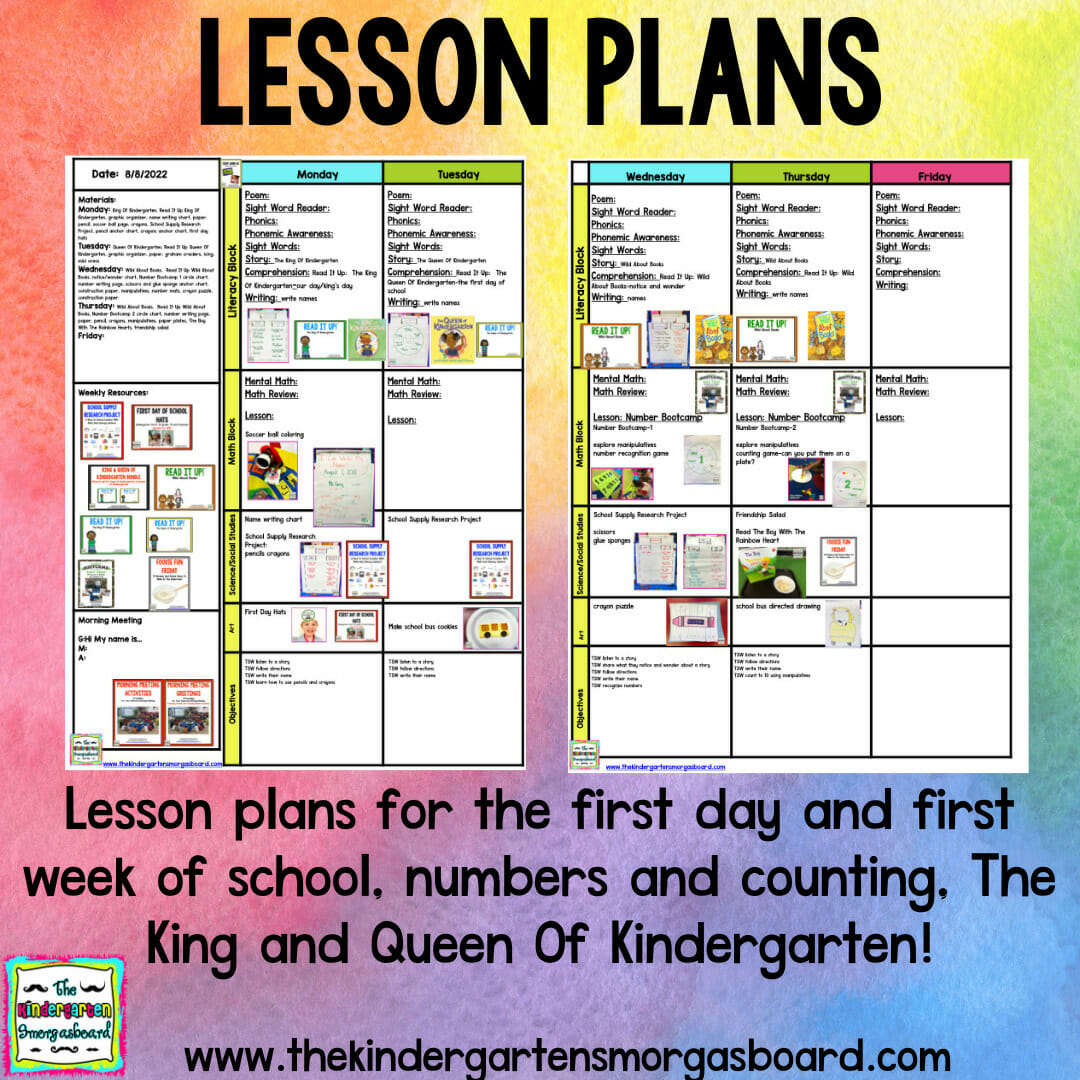lesson-plans-for-the-first-day-of-school-1 – The Kindergarten Smorgasboard