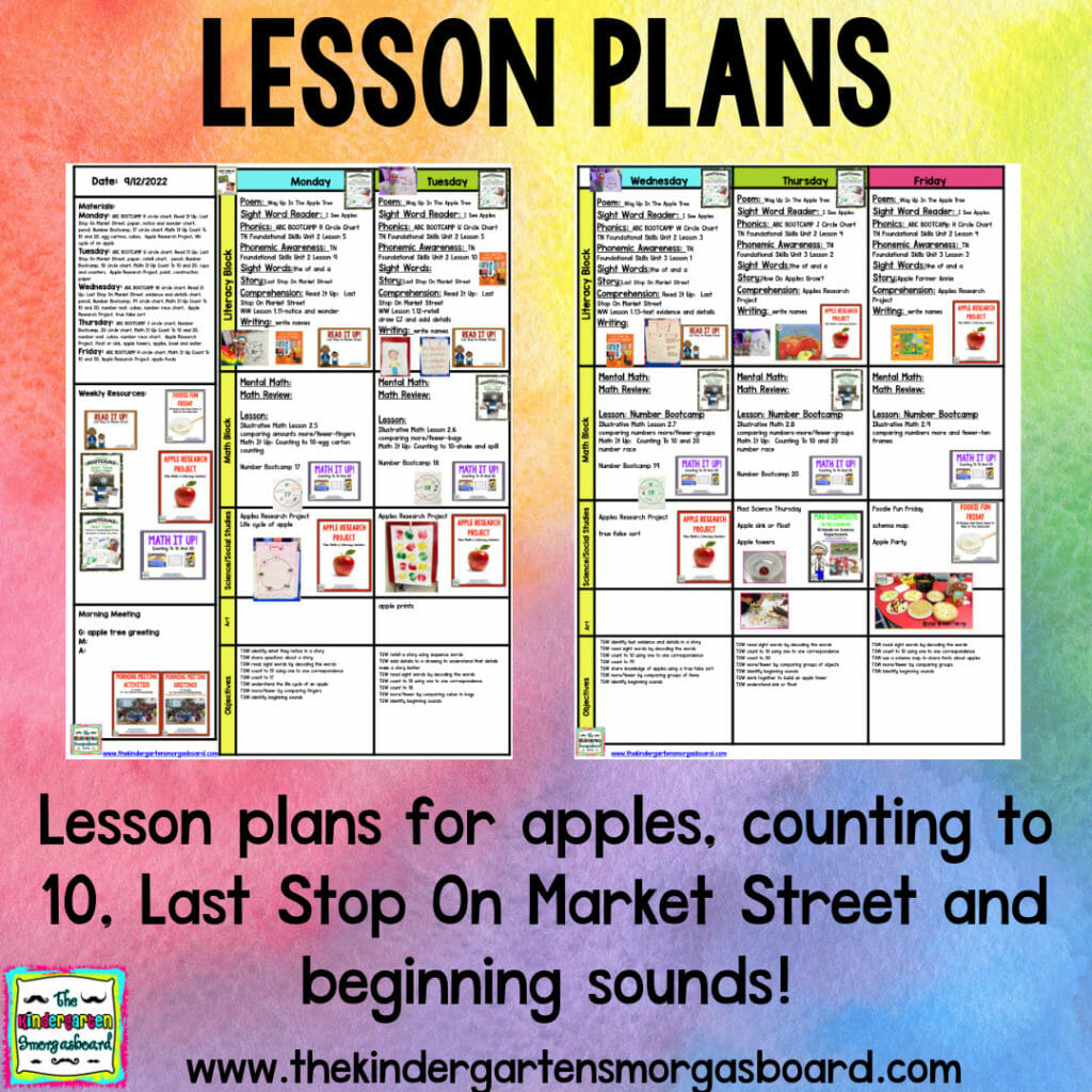Schedulin Sunday: Last Stop On Market Street, Counting, And Apples ...