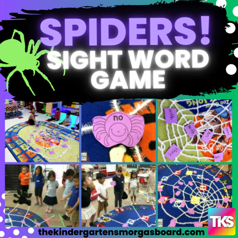 Spider Sight Words! – The Kindergarten Smorgasboard