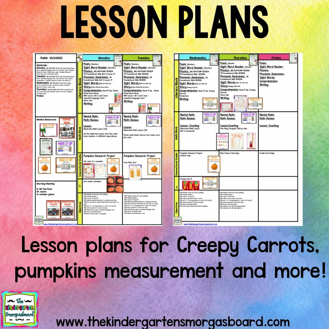 lesson-plans-for-creepy-carrots – The Kindergarten Smorgasboard