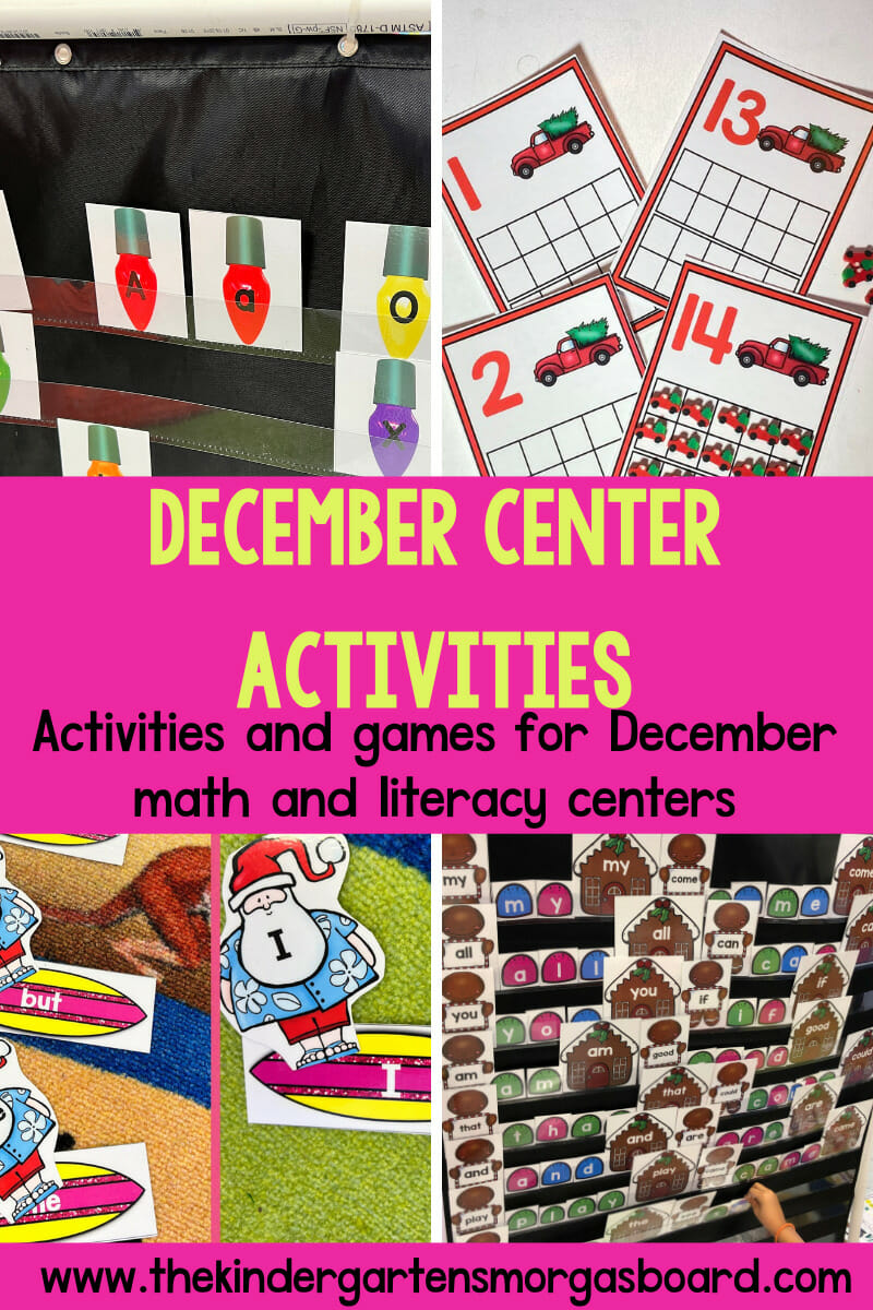 december-math-and-literacy-centers – The Kindergarten Smorgasboard