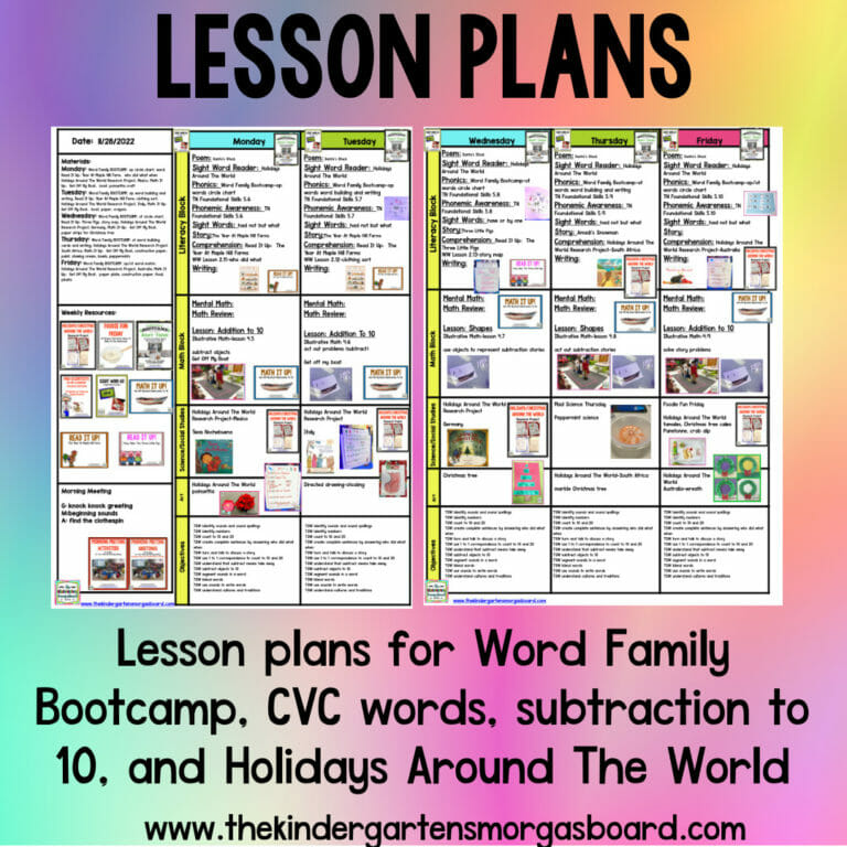 Schedulin Sunday: Holidays Around The World, Subtraction, And CVC Words ...