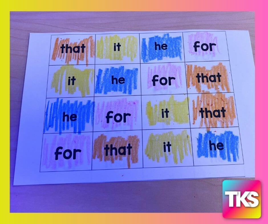 Sight Word 60: Day 4: Sight Word Grids And Phrases – The Kindergarten ...