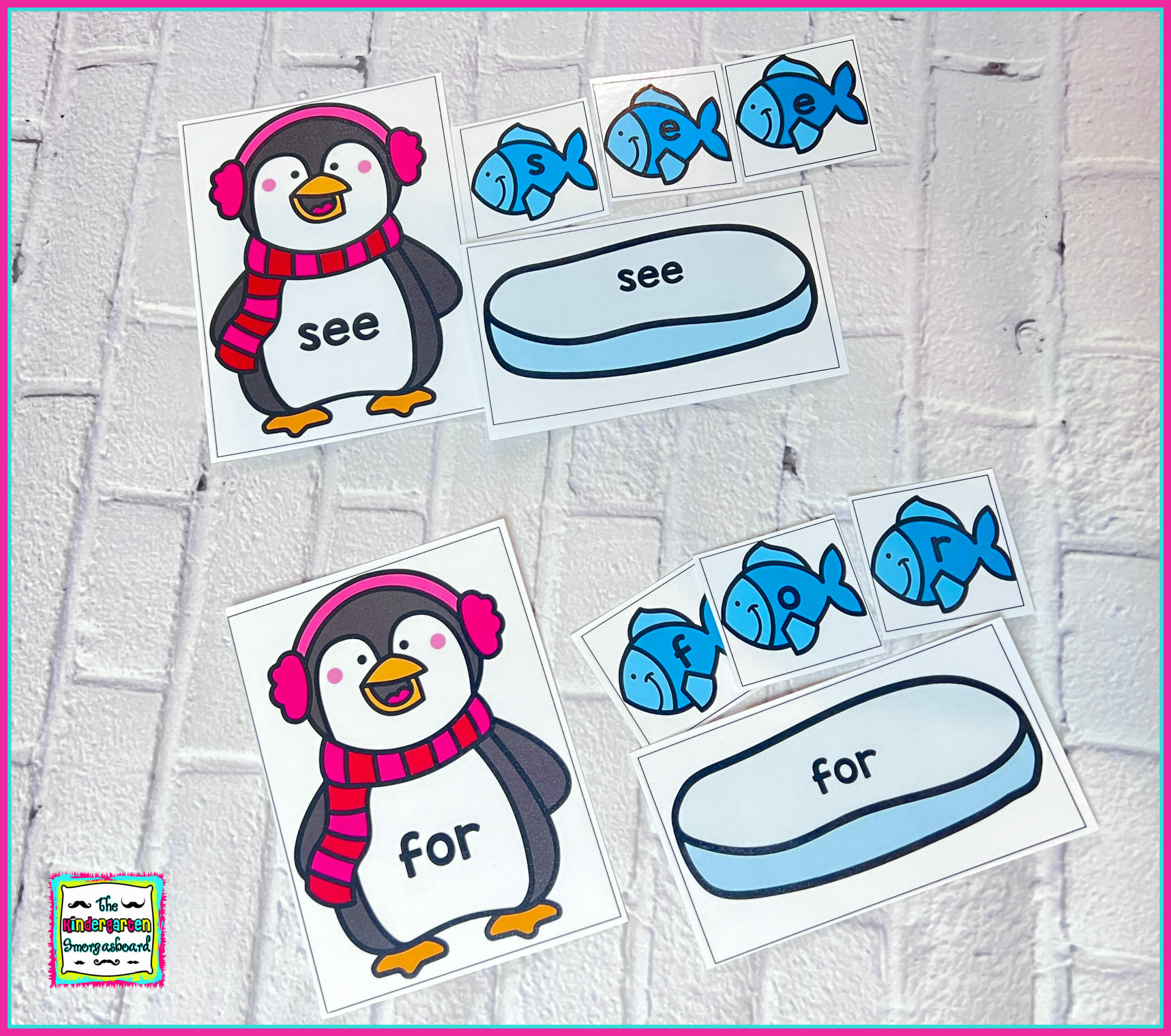 penguin-sight-words – The Kindergarten Smorgasboard