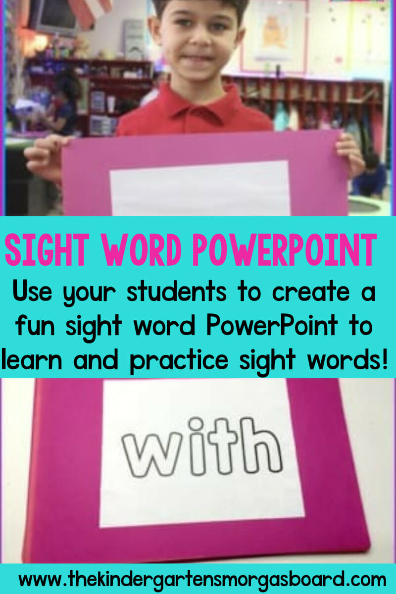 Sight Word PowerPoint – The Kindergarten Smorgasboard