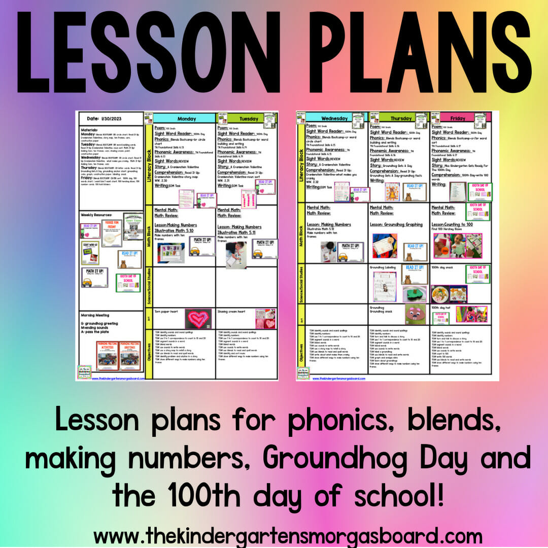 Schedulin’ Sunday: Groundhog Day, 100th Day, And Making Numbers – The ...