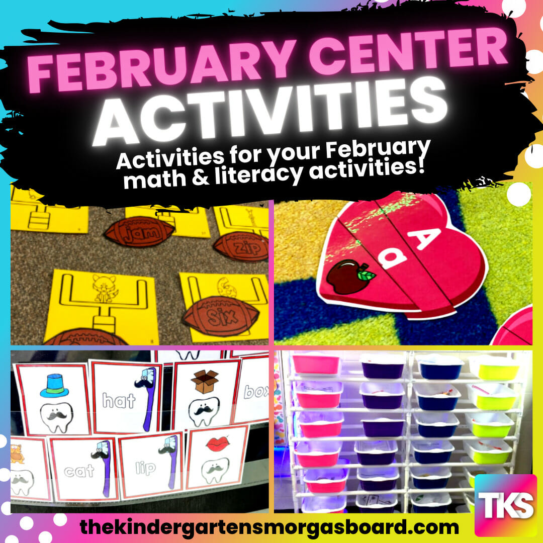 February Center Activities | The Kindergarten Smorgasboard