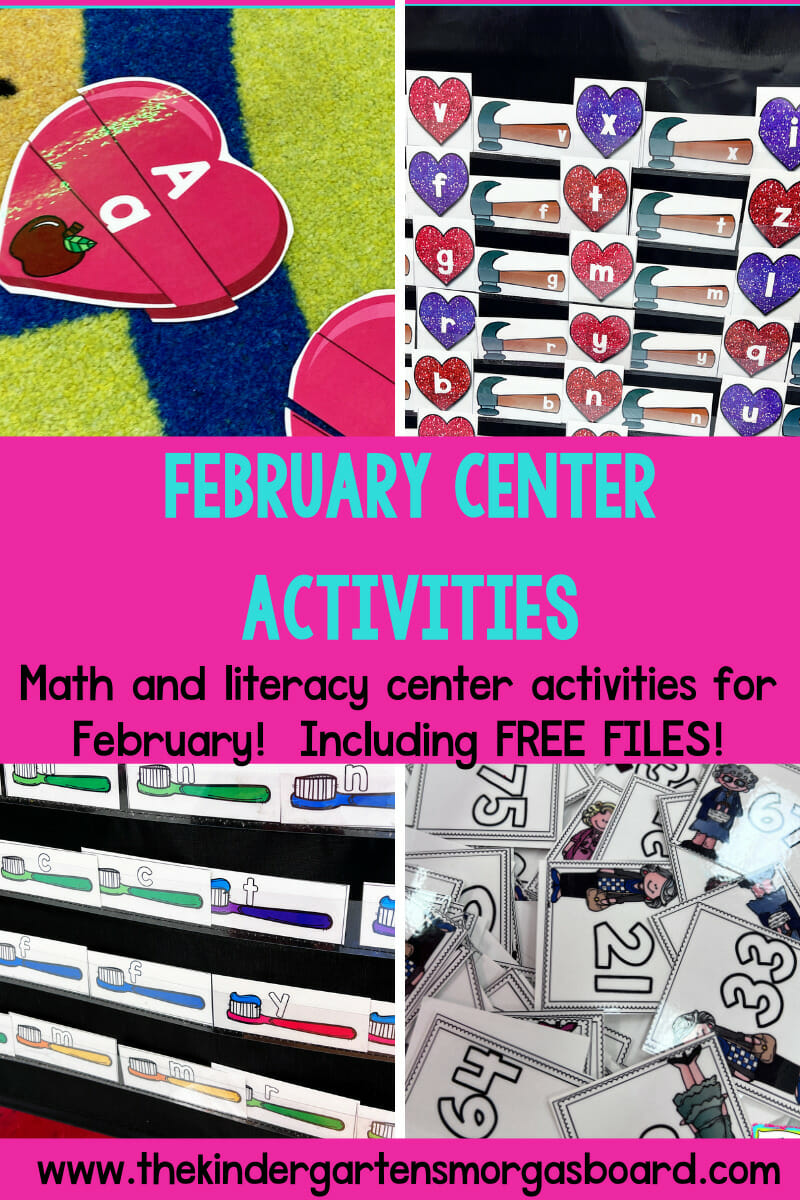 february center activities – The Kindergarten Smorgasboard