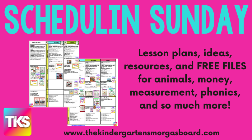 weekly lesson plans for kindergarten (1) – The Kindergarten Smorgasboard
