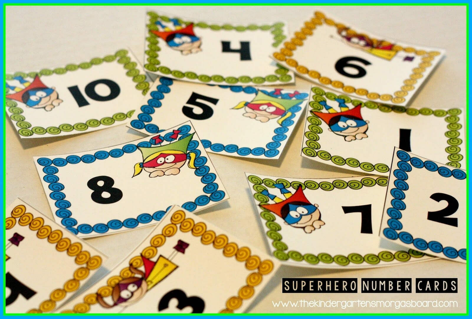 9411c-superheronumbercards – The Kindergarten Smorgasboard