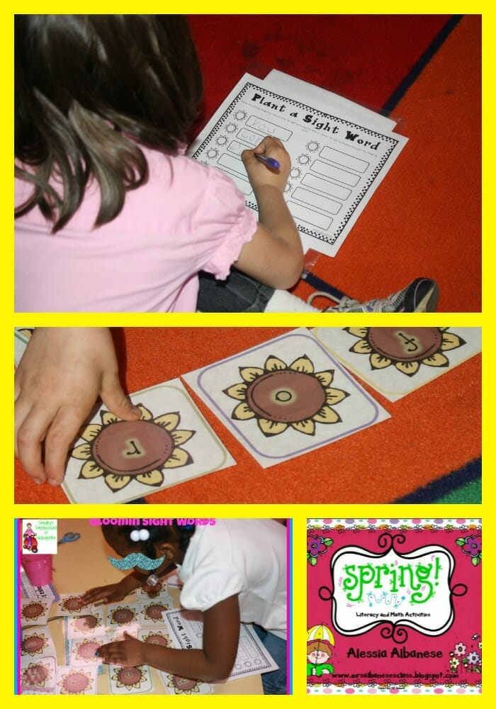 af12e-sunflowersightwordscollage – The Kindergarten Smorgasboard