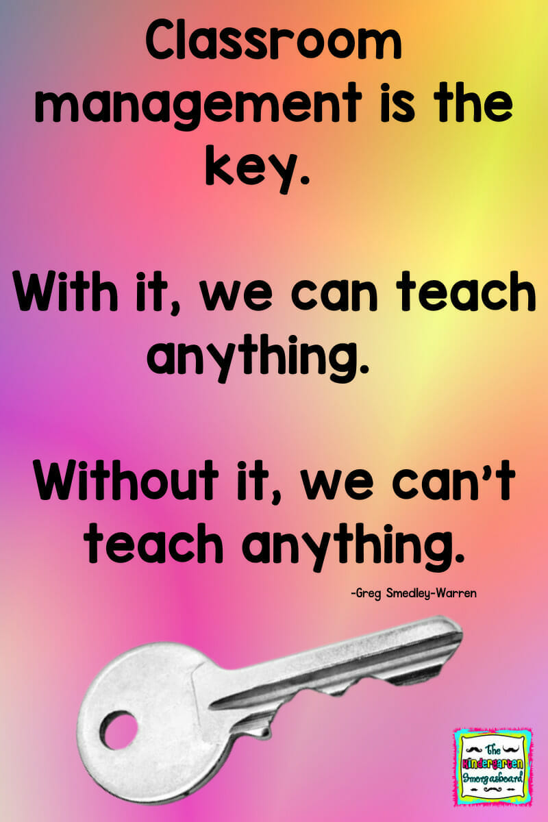 classroom-management-quote – The Kindergarten Smorgasboard