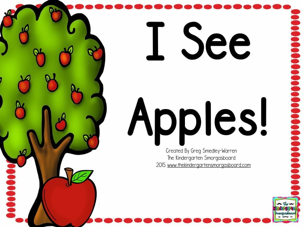i-see-apples-emergent-reader.001 – The Kindergarten Smorgasboard