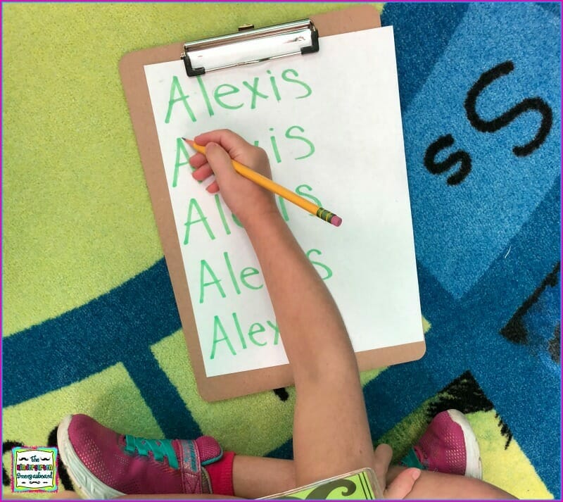 kindergarten-name-writing-practice – The Kindergarten Smorgasboard