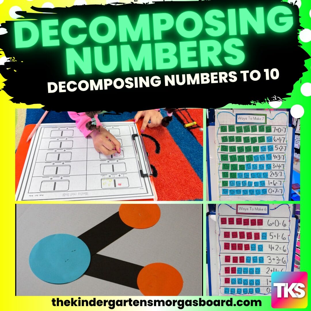 Kindergarten Decomposing Numbers To 10 | The Kindergarten Smorgasboard