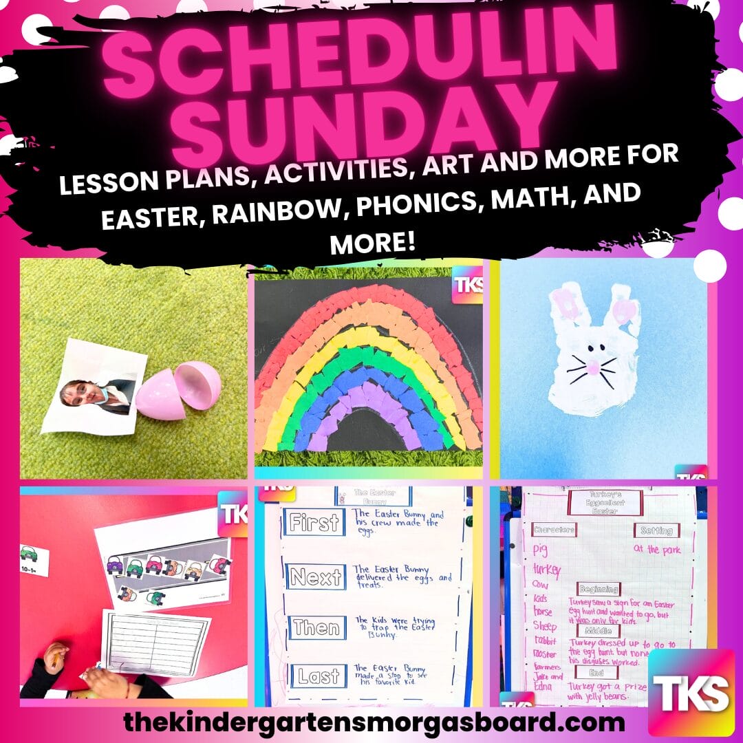 Easter Activities, Addition, Subtraction, And Rainbows: Schedulin ...