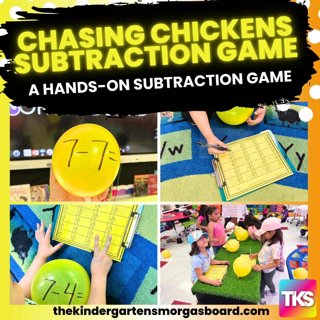 Kindergarten Subtraction: Chasing Chickens | The Kindergarten Smorgasboard