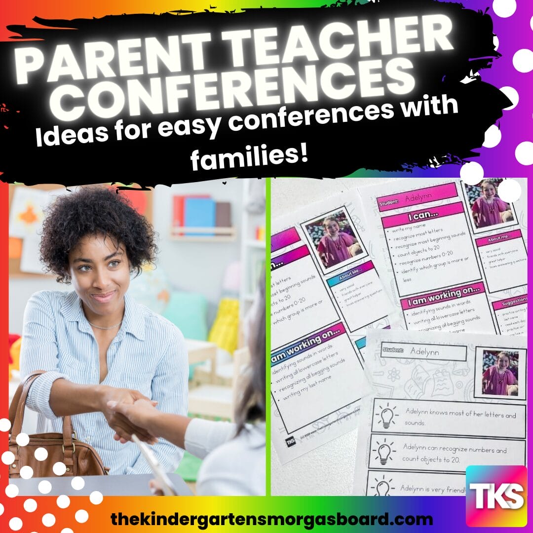 Parent Teacher Conferences: Tips And Ideas | The Kindergarten Smorgasboard