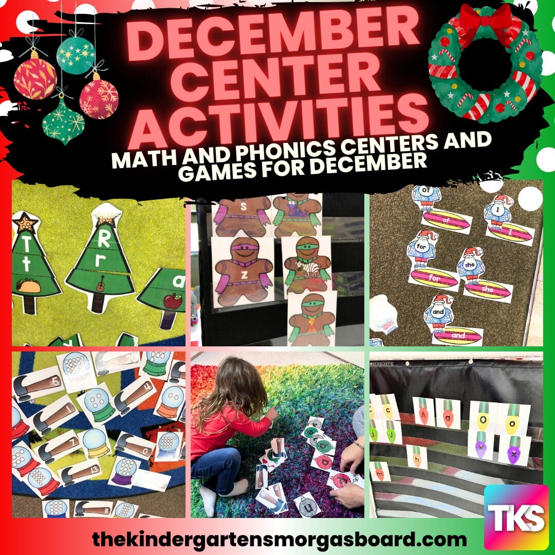 Center Activities For Kindergarten: December | The Kindergarten ...