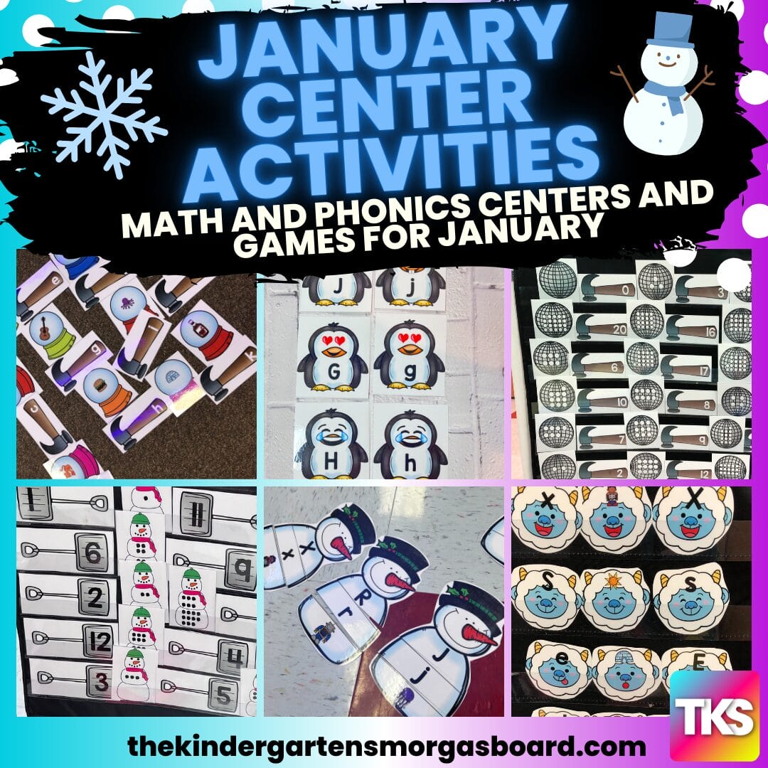 January Centers And Winter Centers | The Kindergarten Smorgasboard